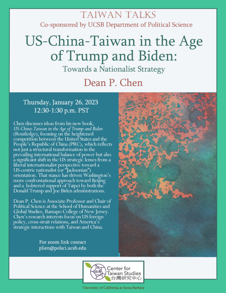 Taiwan Talks – Center for Taiwan Studies